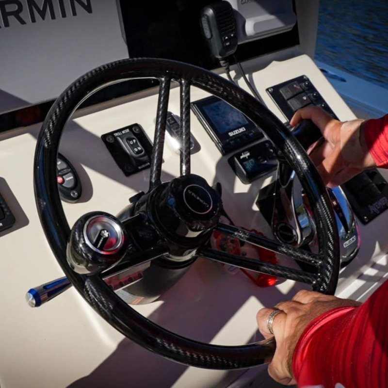 Gomexus Boat Steering Wheel 100% 3K Carbon Fiber 13.5" – Kaiser Boating ...