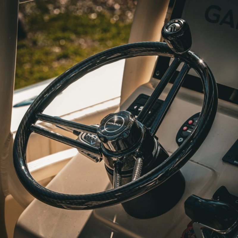 Gomexus Boat Steering Wheel 100% 3K Carbon Fiber 13.5" – Kaiser Boating ...